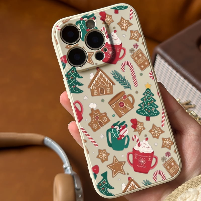 Cute Christmas Trinkets Phone Case In Illustrated Design For Iphone ...