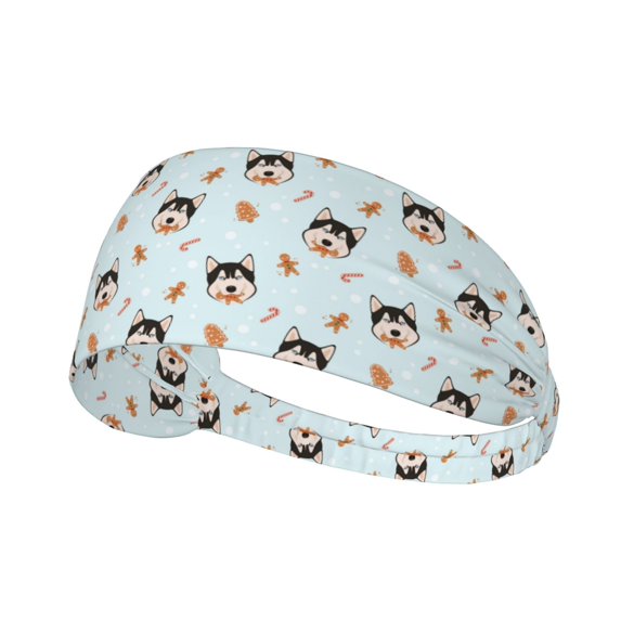 Cute Christmas gift Dog Sweat Band Sports Headbands for Men & Women ...