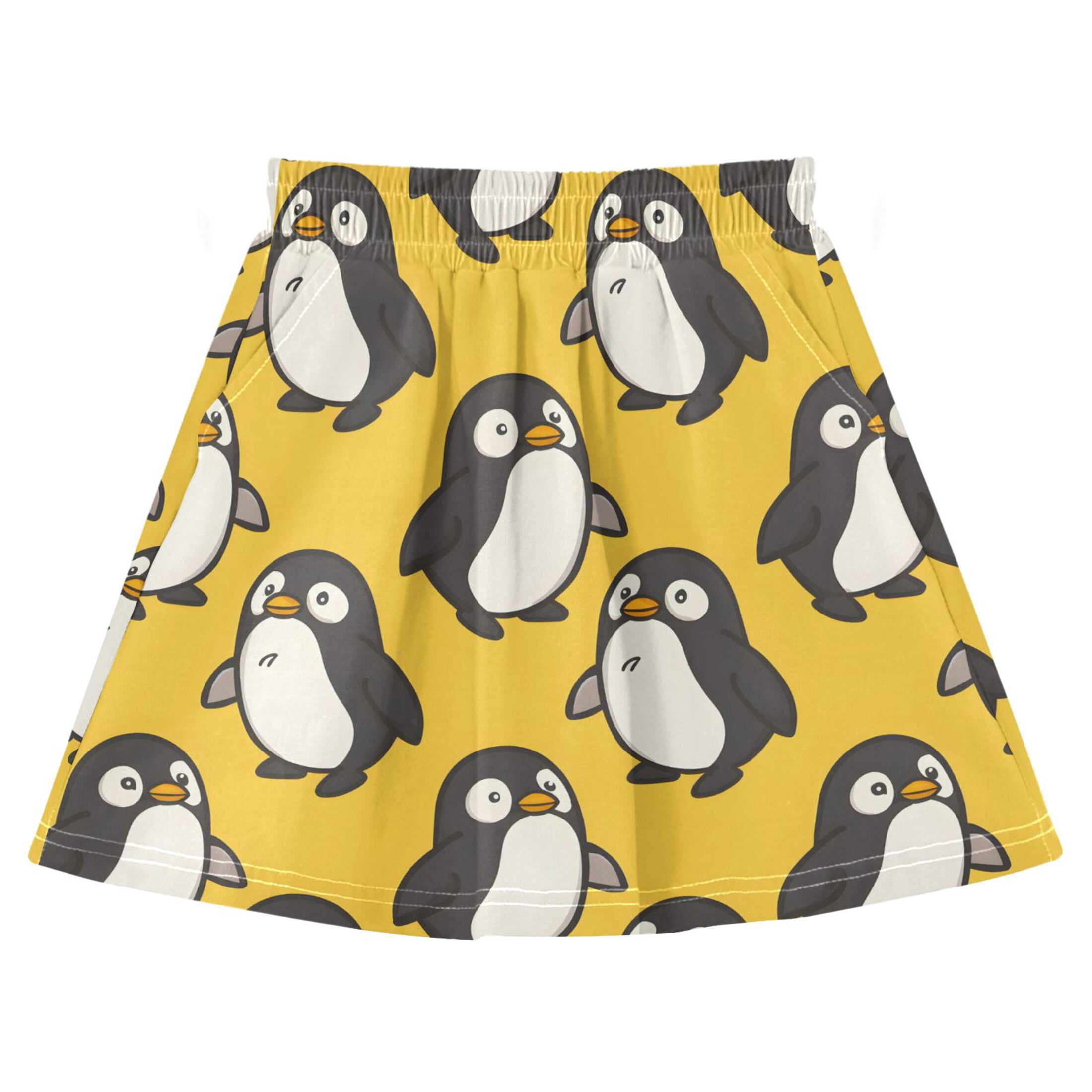 Cute Chubby Fat Penguin Athletic Skirt with Pockets and Built-in Shorts ...
