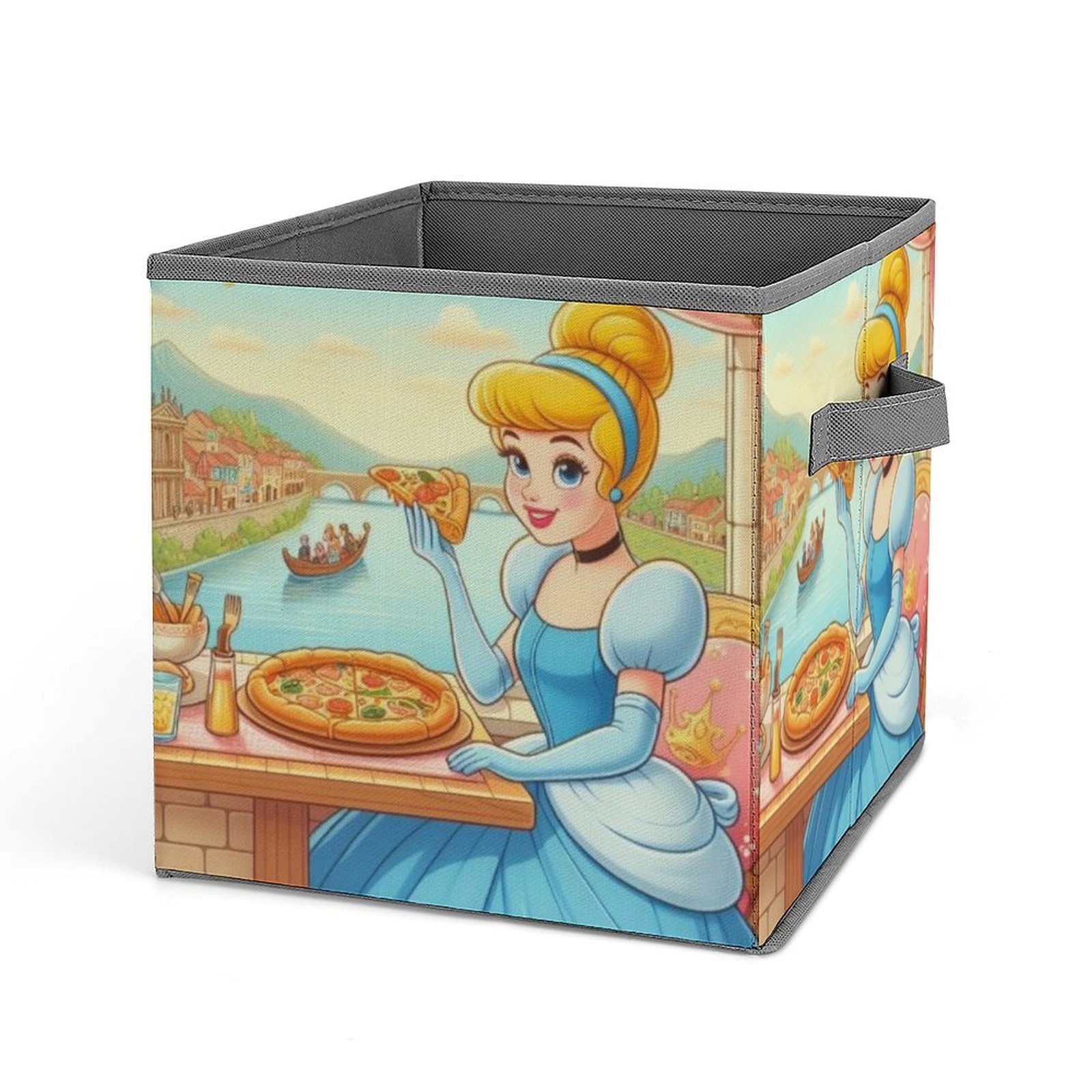 Cute Cinderella Capacity Collapsible Storage Bin, Anime Cartoon ...