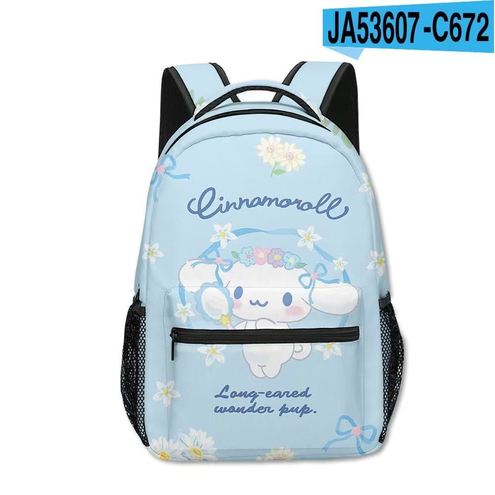Cute Cinnamoroll Backpack, Cartoon Printed Casual Lightweight Travel ...