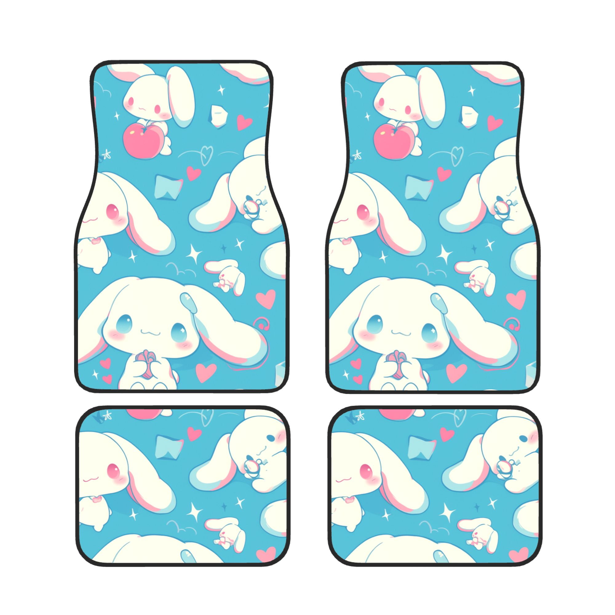 Cute Cinnamoroll Car Floor Mats for Front and Rear Foot Pads Car ...
