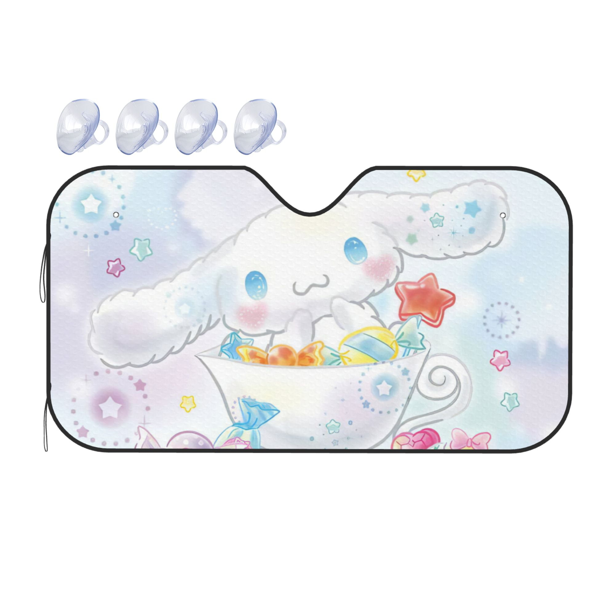 Cute Cinnamoroll Car Sun Shade Windshield Sunshade Block Uv Rays ...