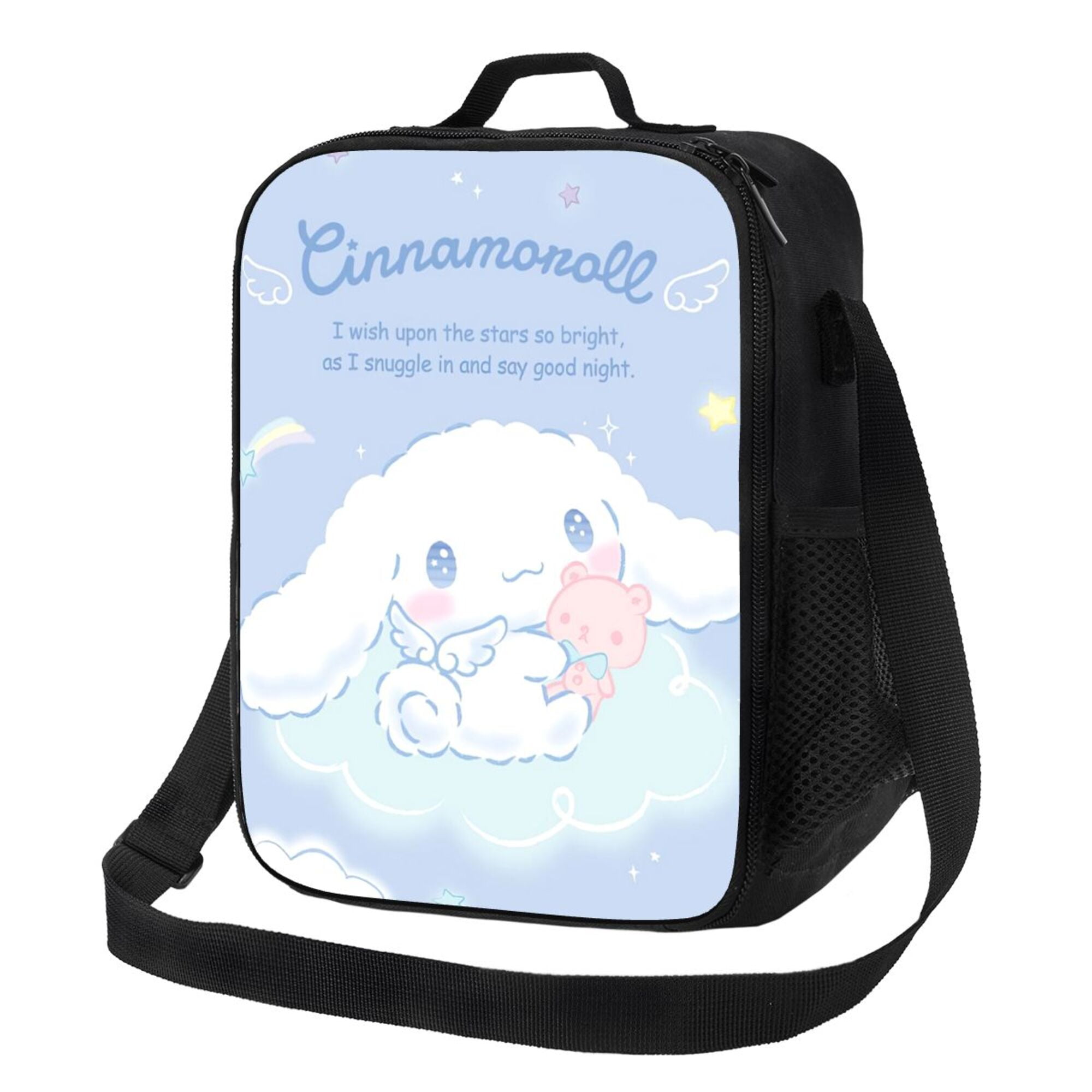 Cute Cinnamoroll Lunch Box Insulated Shoulder Lunch Bag Leakproof ...