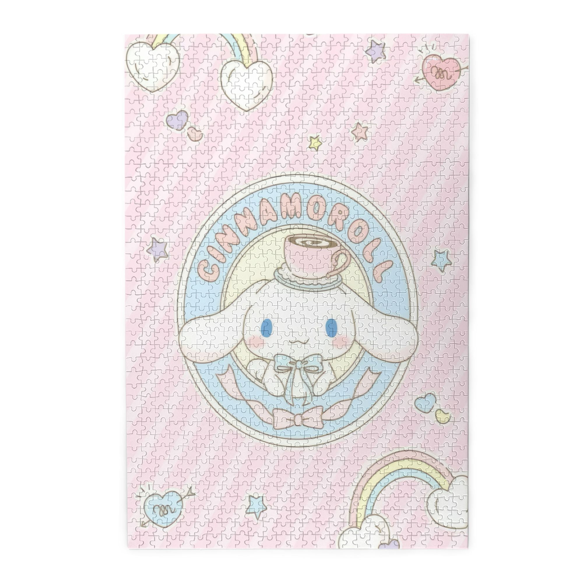 Cute Cinnamoroll Wooden Puzzle 1000 PCS in Plastic Box, DIY Jigsaw ...