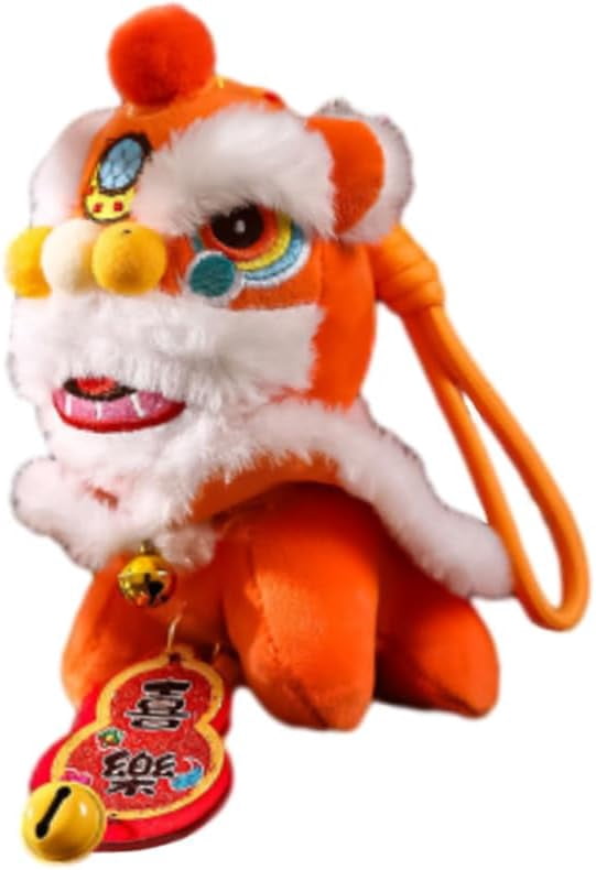 Cute Cloak Lion Dance Keychain Plush Toy - 2026 Horse Year Bag Charm ...