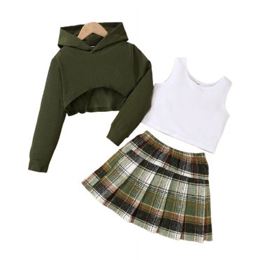 7Y Girl Skirt Sets, Casual Winter Fall Dresses, Cute Outfit for Big ...