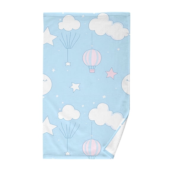 Cute Cloud and Sky Bath Towel 100% Cotton Soft Thick High Absorbency ...