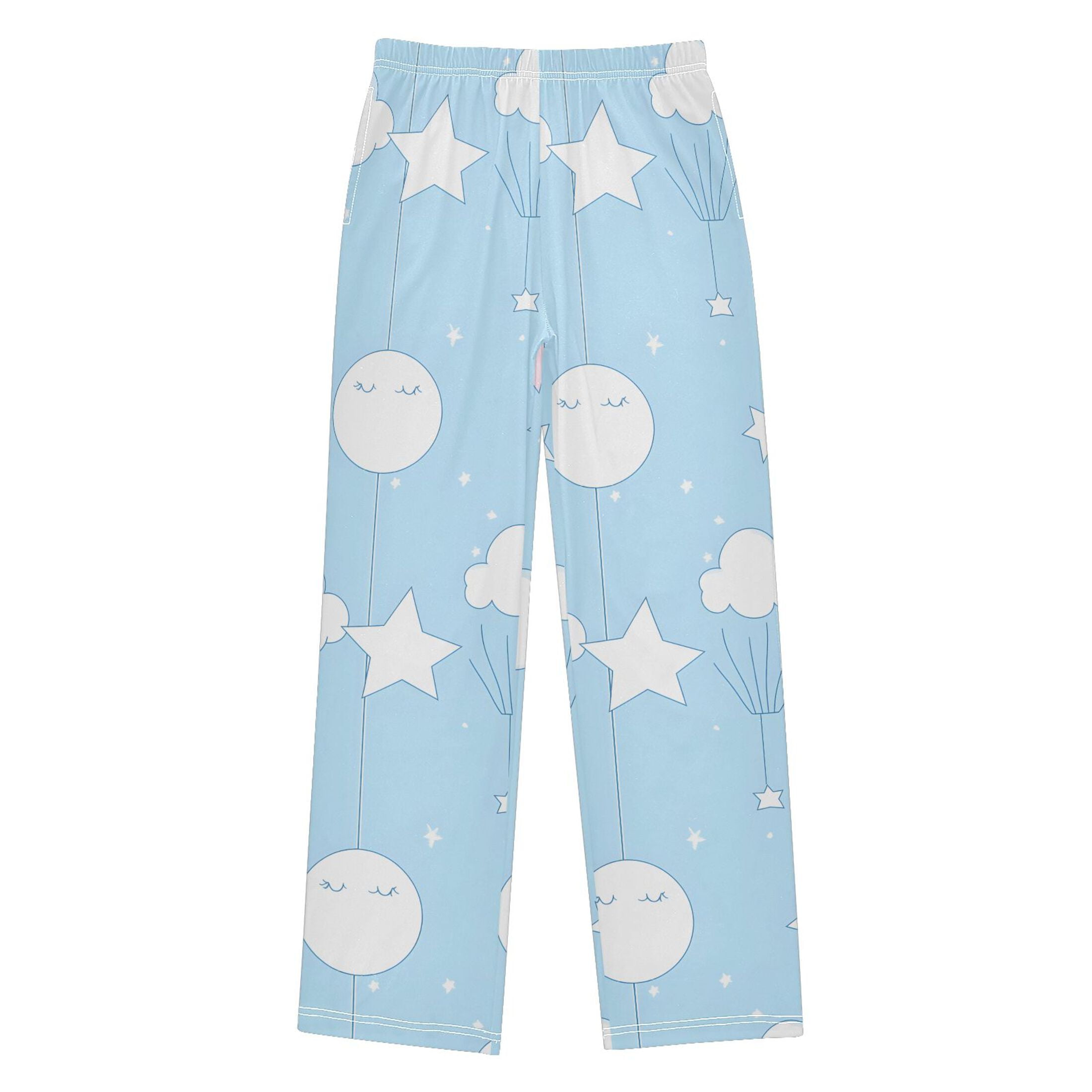 Cute Cloud and Sky Pajama Pants Soft Lightweight Lounge Pants Bottoms ...