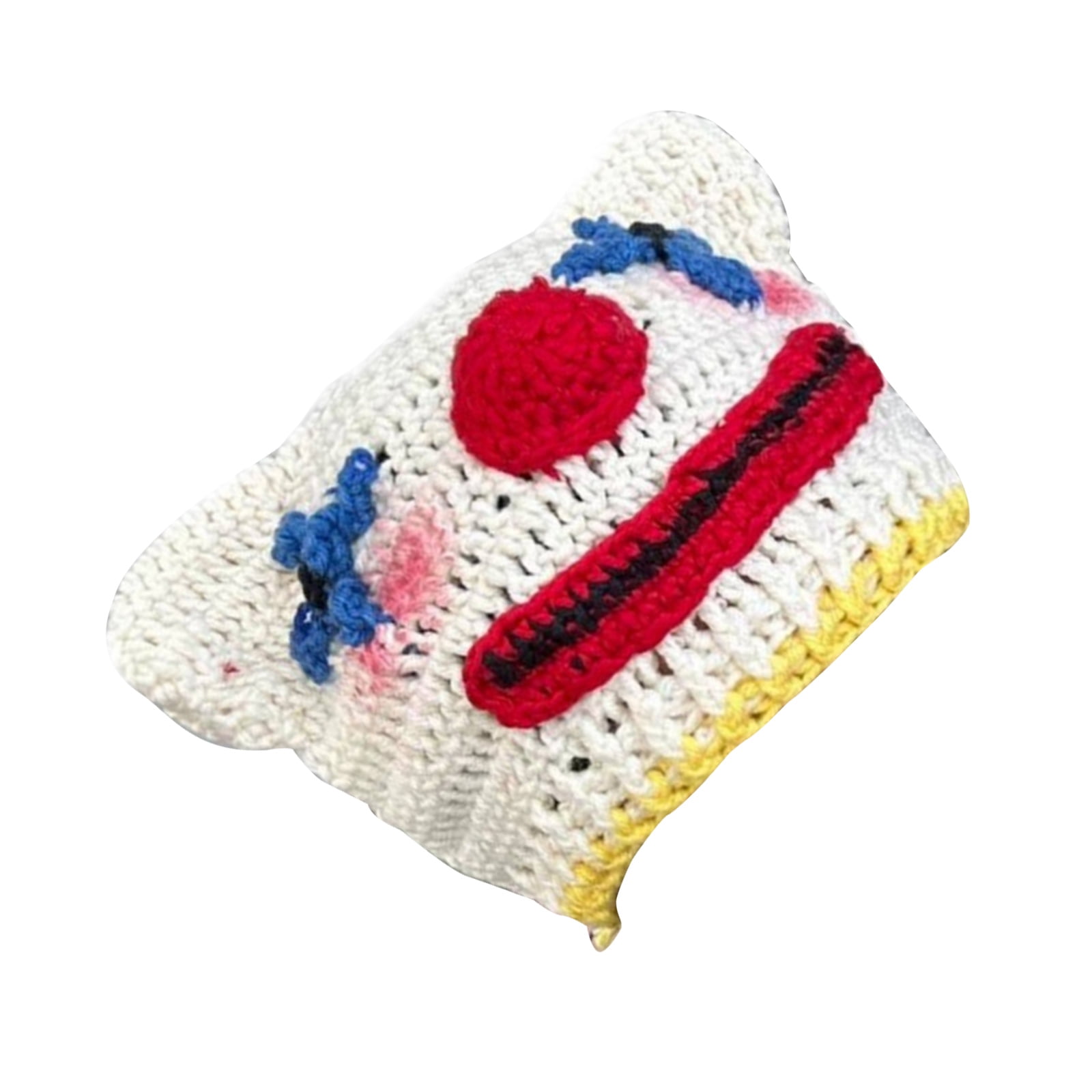 Cute Clown Cap Funny Knitting Hat for Shopping Walking Windproof ...