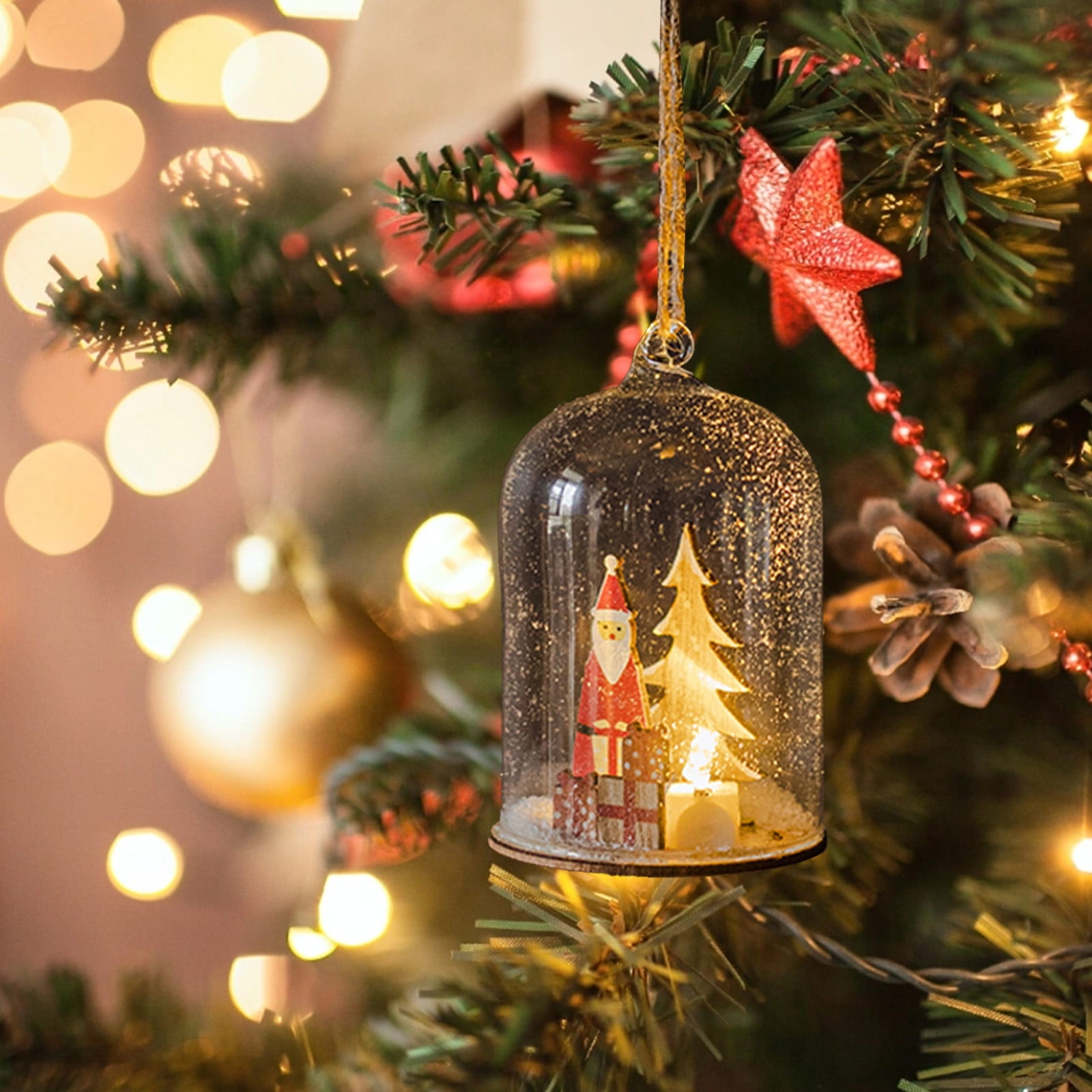 Cute Colorful Ball Lamps Festive Lighted Accessories Christmas Tree ...