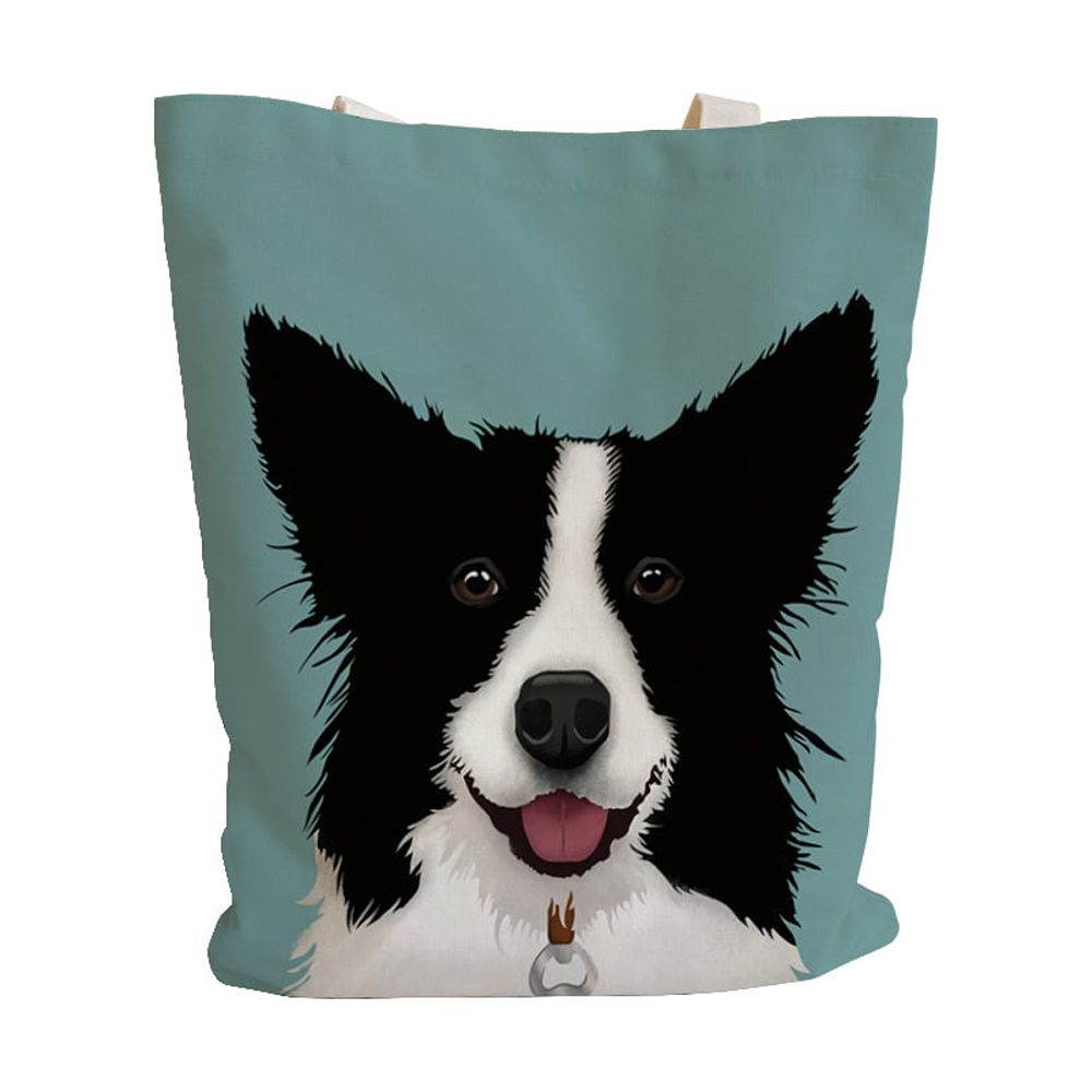 Cute Colorful Dog Cute Print Tote Bag Shoulder Bags Handbags Horizontal ...