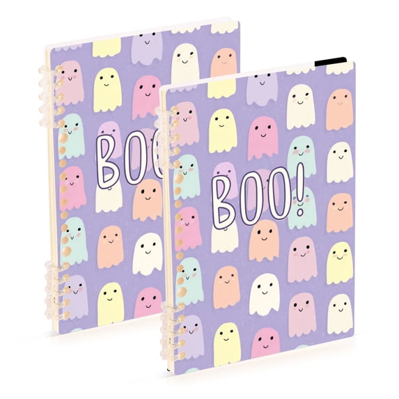 Cute Colorful Specters Halloween Notebook Detachable Coil Notebook ...
