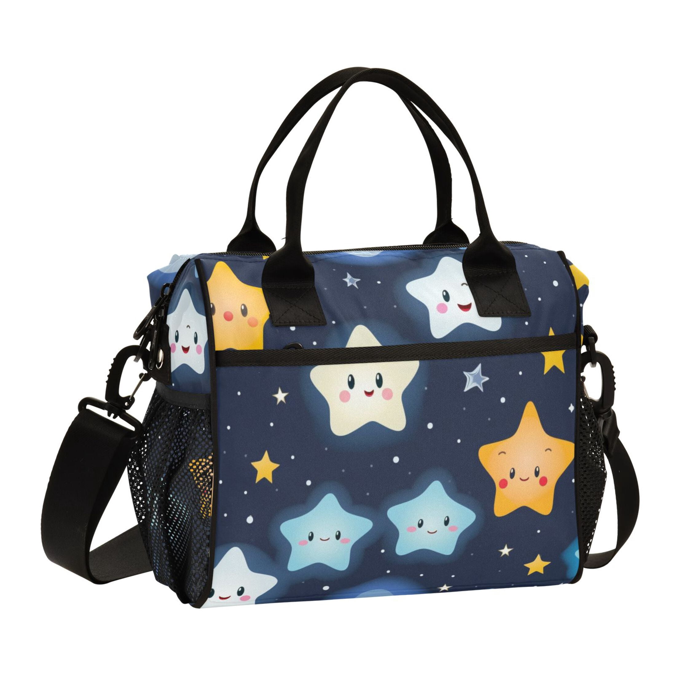 Cute Colorful Start Lunch Bag Insulated Lunch Box Leakproof Reusable ...