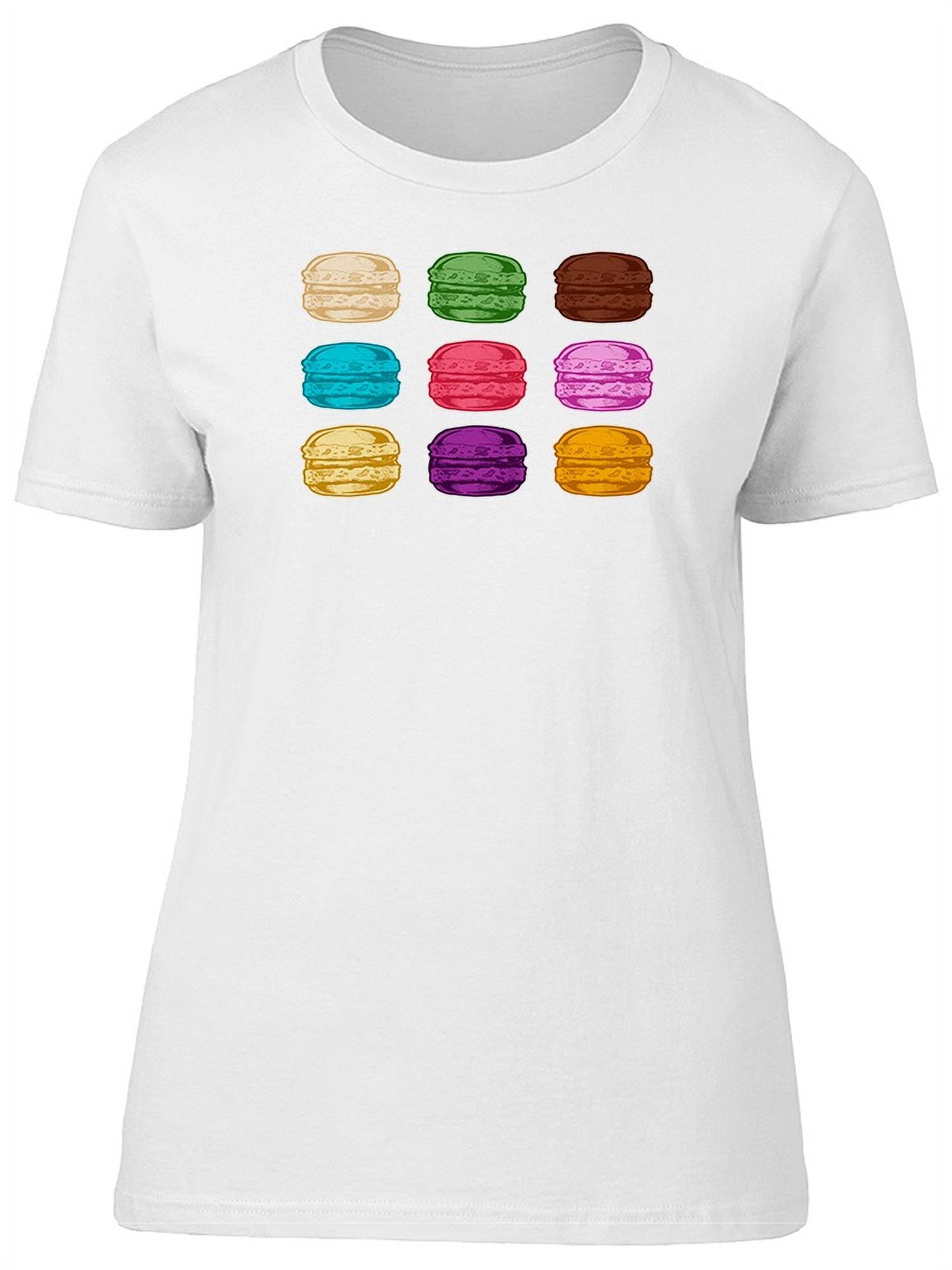 Cute Colorful Vintage Macarons T-Shirt Women -Image by Shutterstock ...