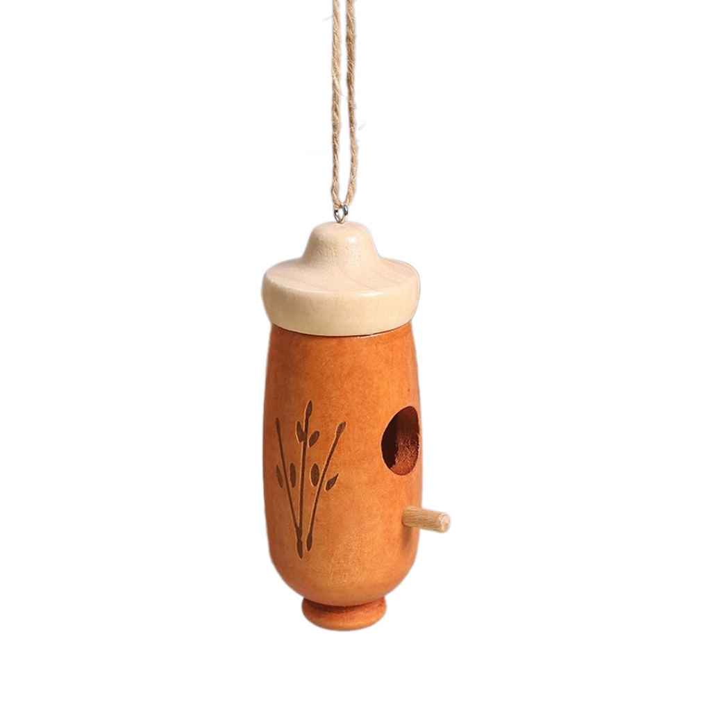 Cute Comfortable Natural Wood Bird Rest Houses Small Size Pet Parakeets ...