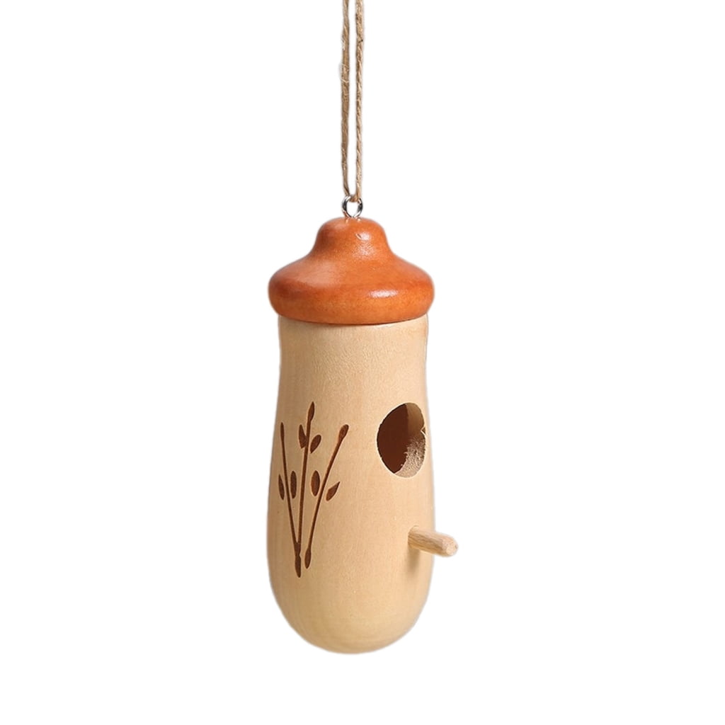 Cute Comfortable Natural Wood Bird Rest Houses Small Size Pet Parakeets ...