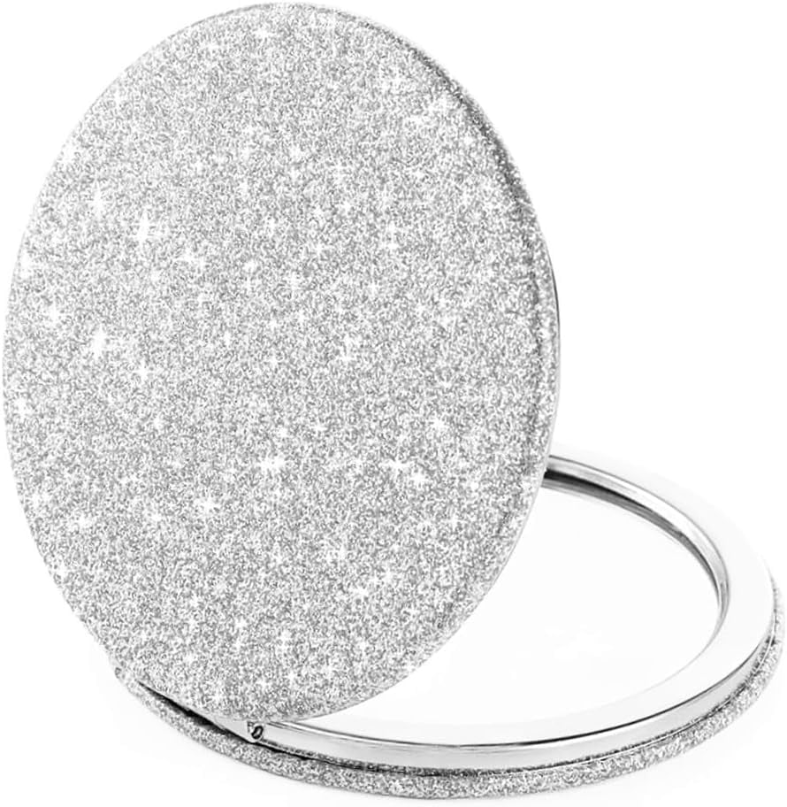 Cute Heart Shaped Compact Mirror for Women,Magnifying Travel Mirror ...