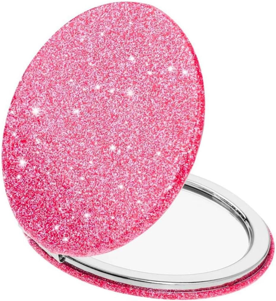 Cute Heart Shaped Compact Mirror for Women,Magnifying Travel Mirror ...