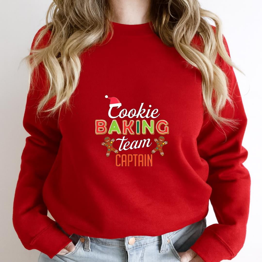 Cute Cookie Baking Team Captain Funny Holiday Cook Fun Bake Cakes ...