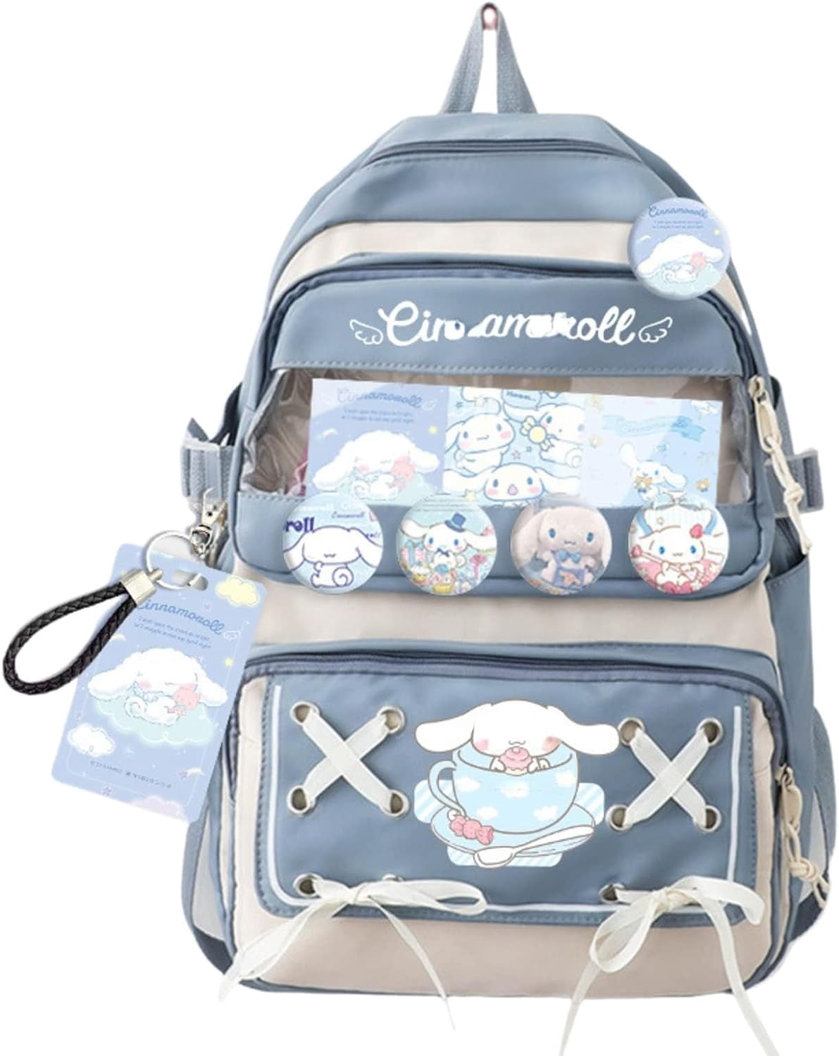 Cute Cool Backpack, Ita Bag Kawaii Backpack with Kawaii Pins ...