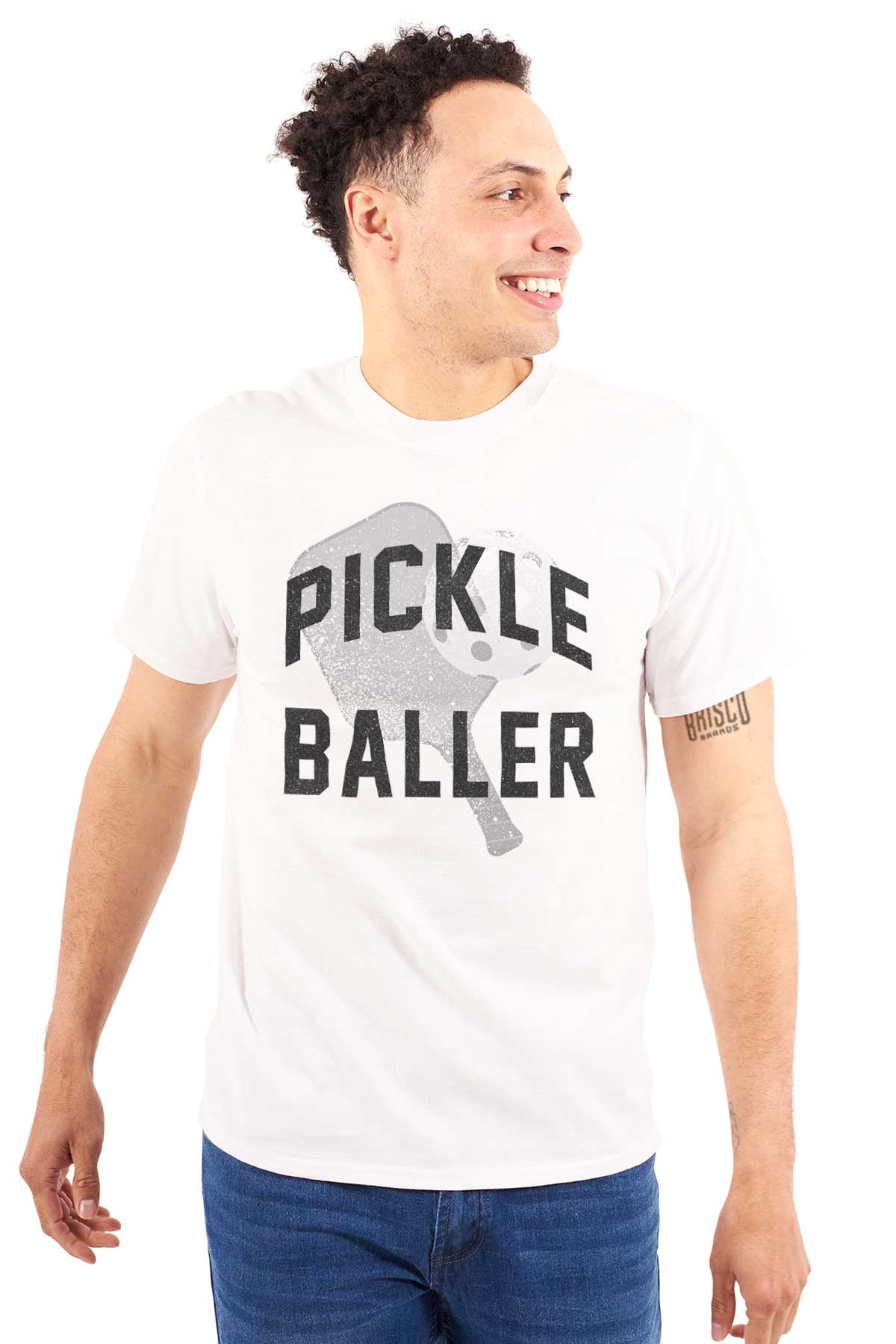 Cute Cool Pickle Baller Sports Fan Plus Size Crewneck Graphic Tee Shirt ...