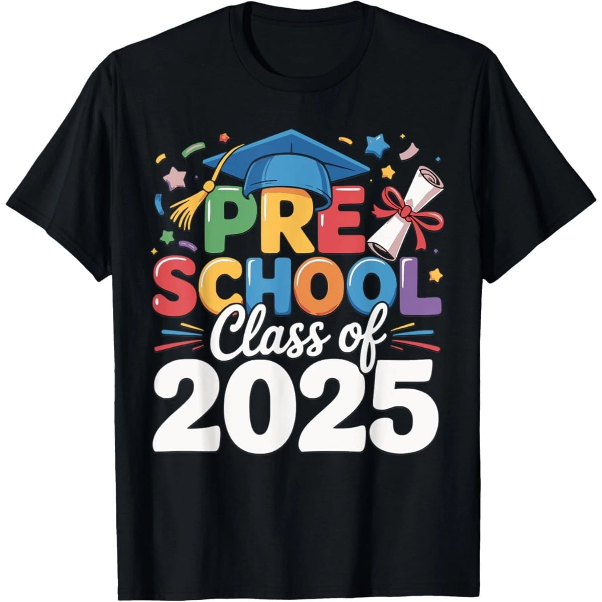 Cute Cool Preschool Class of 2025 Kids Graduation Unisex T-Shirt ...