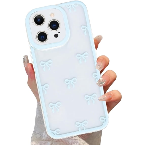 Cute Coquette Bow Phone Case for iPhone 14 Pro Max 6.7", Clear ...