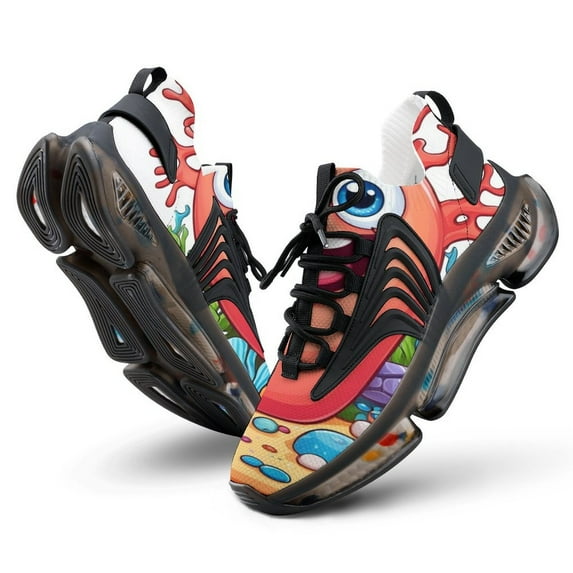 Cute Coral Reef Scene Walking Shoes for Men Woman Lightweight Tennis ...