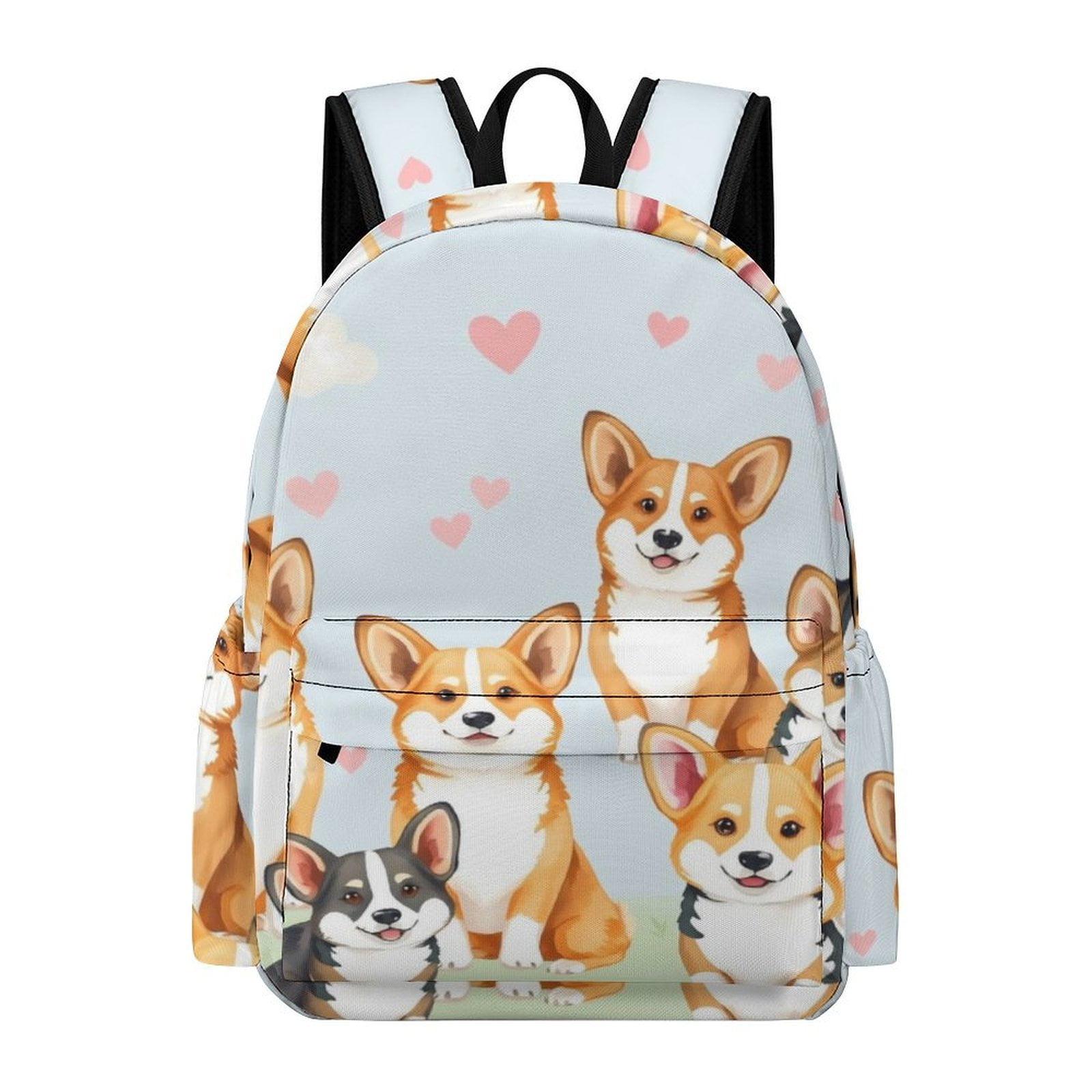 Cute Corgi Backpacks Teenager Bookbag Casual Students School Bag Laptop Rucksack Shoulder Bag ...