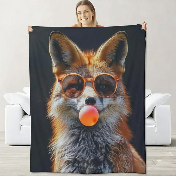 Cute Corgi Dog Blanket for Girls Boys Kids, Flannel Realistic ...