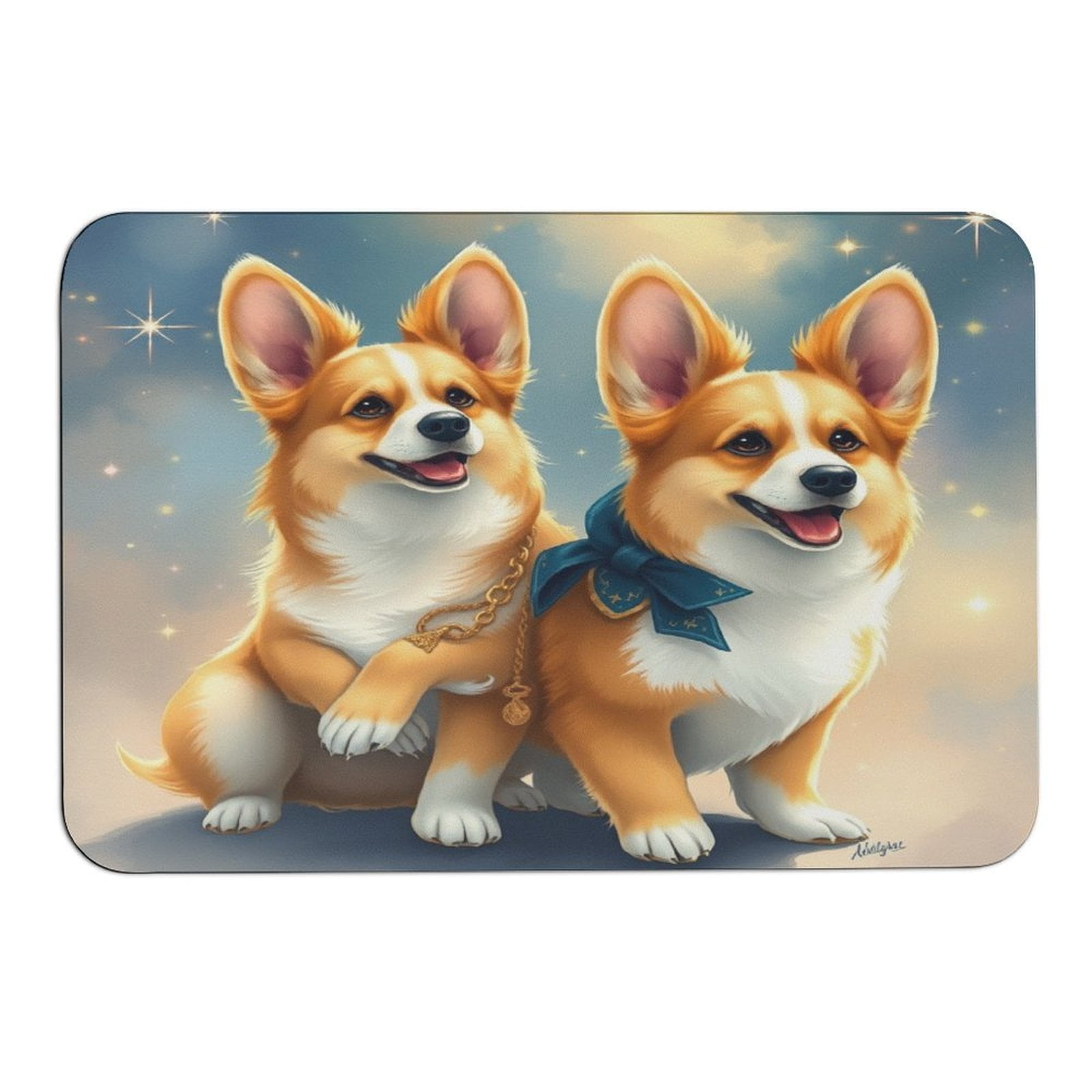 Cute Corgi Doormat Bedroom Bath Floor Carpet House Hold Carpet Door Mat ...
