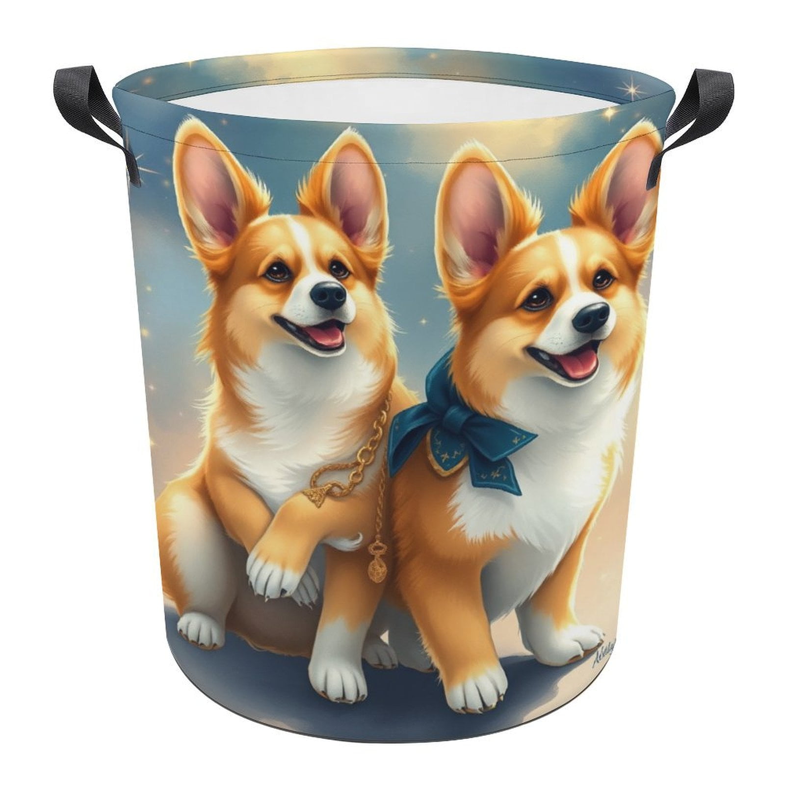 Cute Corgi Laundry Basket Foldable Clothes Toy Hamper Storage Bin for ...