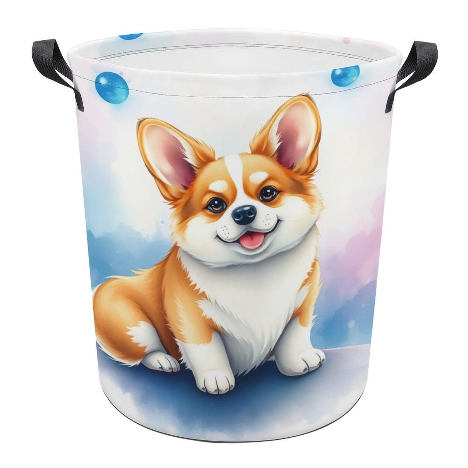 Cute Corgi Laundry Basket Foldable Large Clothes Storage Bin Baby ...