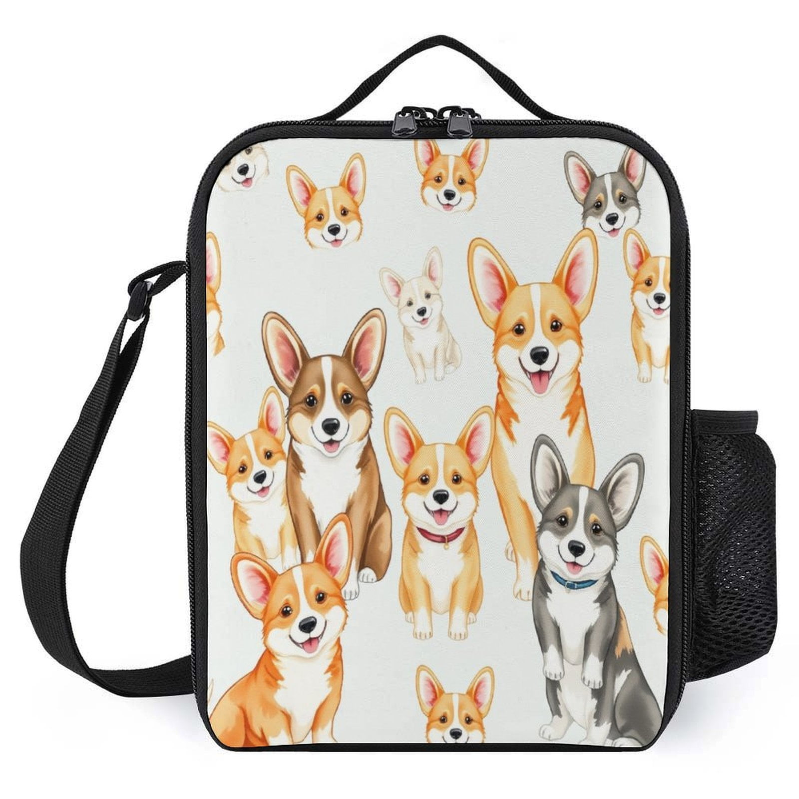 Cute Corgi Lunch Box for Women Portable Lunch Bag Reusable Cooler ...