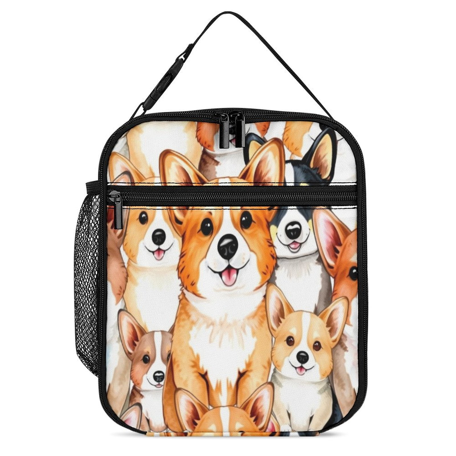 Cute Corgi Lunch Box for Women Portable Lunch Bag Reusable Cooler ...