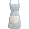 Cute Cotton Apron for Women, Adjustable Bib Cooking Kitchen Aprons with ...