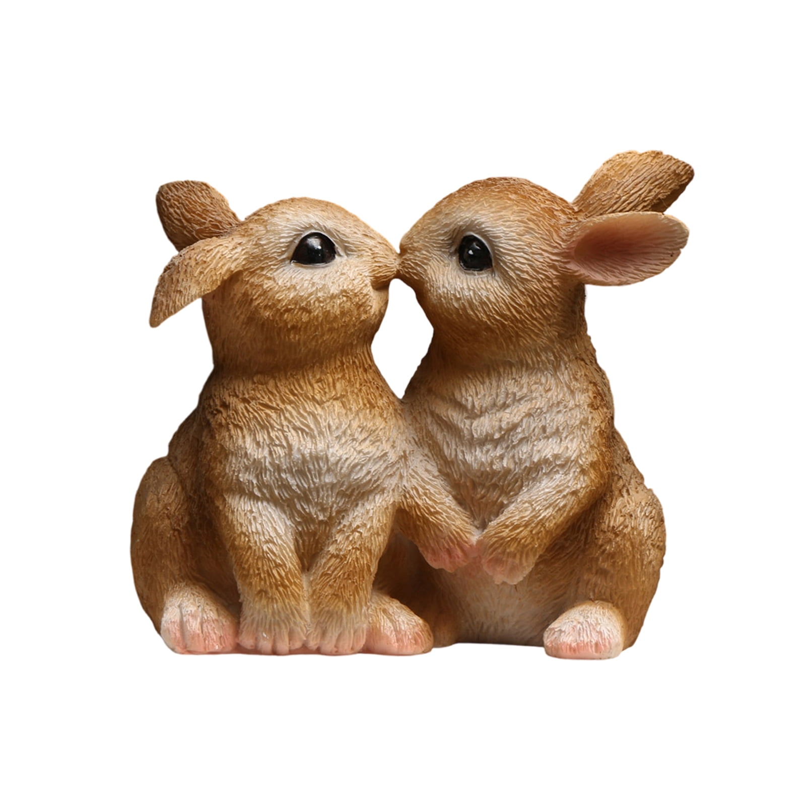 Cute Couple Bunny Figurines, Resin Bunny Statues, Home Decorations, Can ...