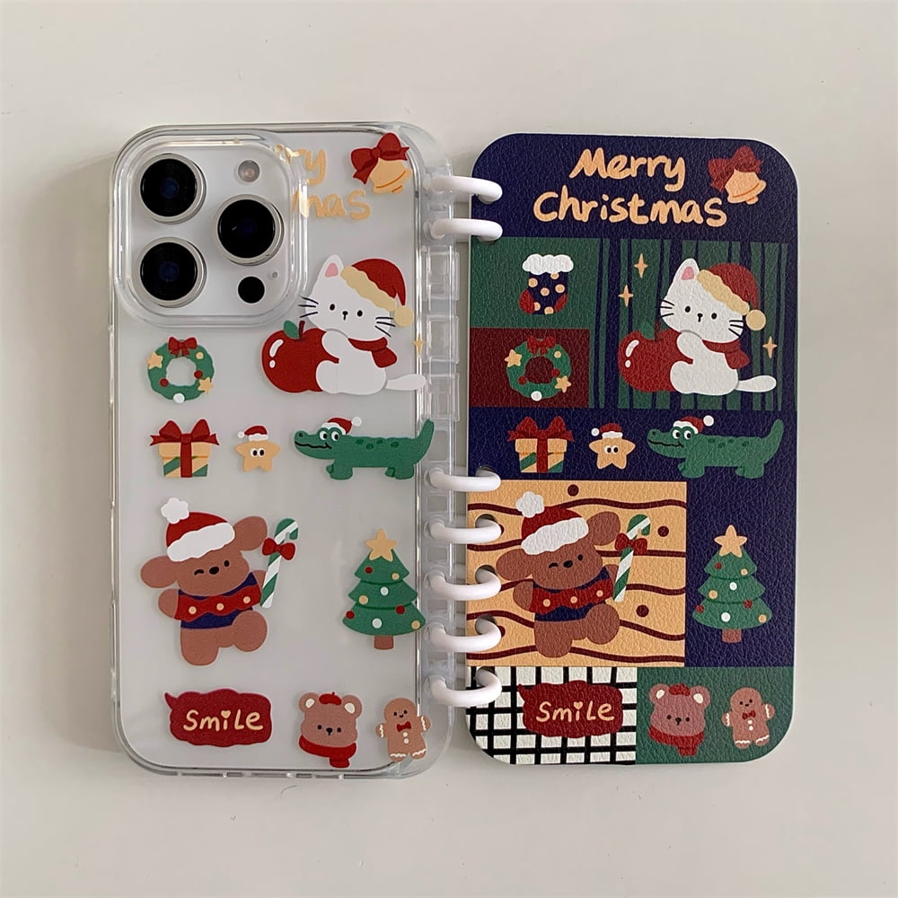 Cute Cover with Card Slot For iPhone 15 Pro 16 14 13 Pro Max Sanrio ...