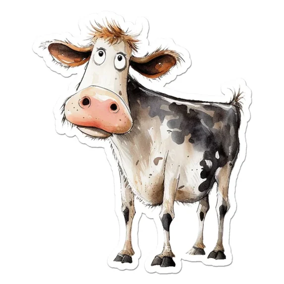 Cute Cow Calf Sticker Phone Decal Water Bottle Stickers Car Decals ...
