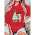 Cute Cow Christmas Tee - Walmart.com
