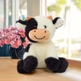 Cute Cow Doll Forest Animals Squatting Sitting Doll Figurine Home ...