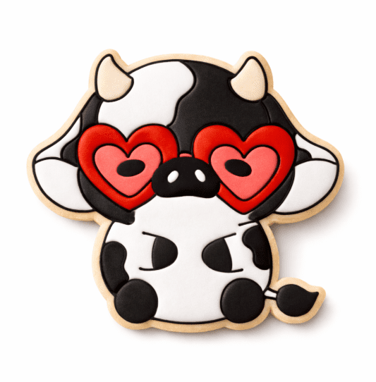 Cute Cow Love you Moo-re Cookie Cutter and Stamp - Walmart.com