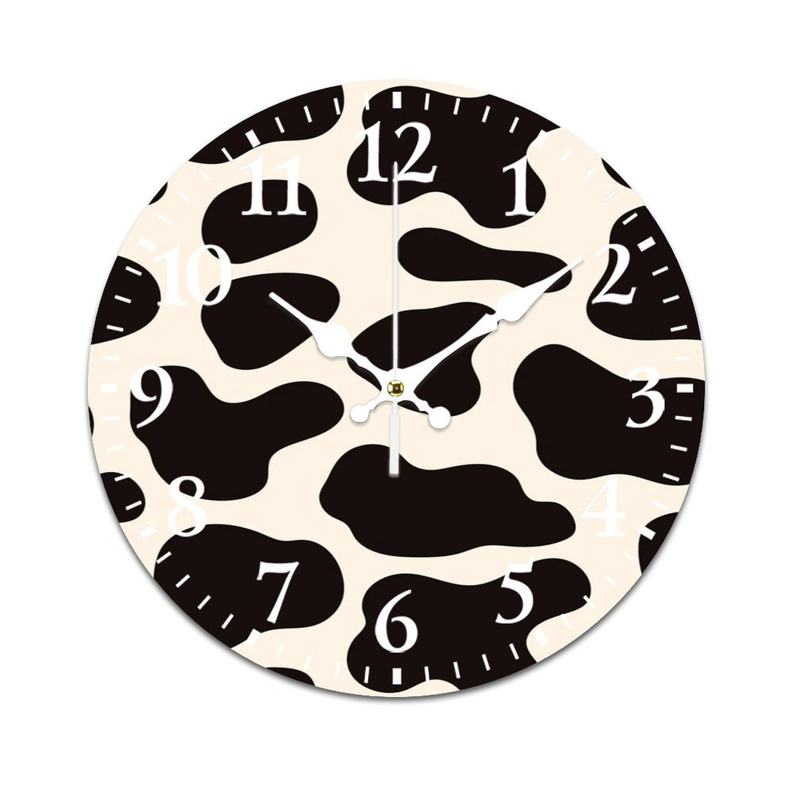 Cute Cow Pattern Design Wall Clock Modern Design Clocks Wall Hanging ...
