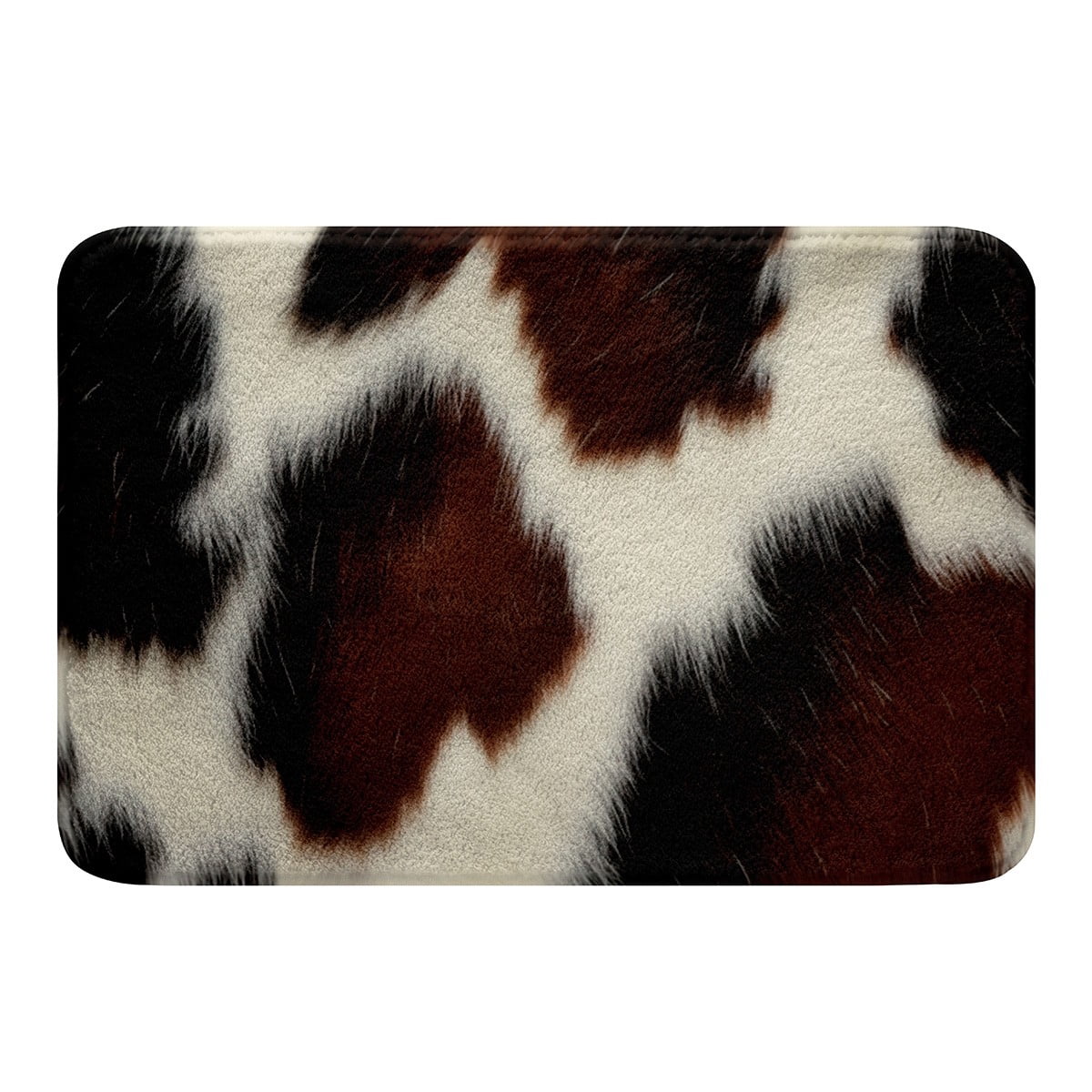 Cute Cow Print Bath Mat,Farmhouse Cowhide Bathroom Rug 16"x 24",Western ...
