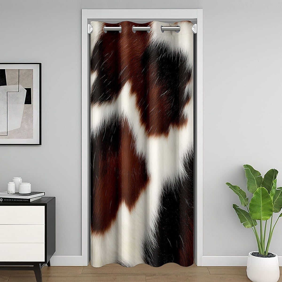 Cute Cow Print Blackout Curtain 42"W X 84"L for Bedroom,Farmhouse ...