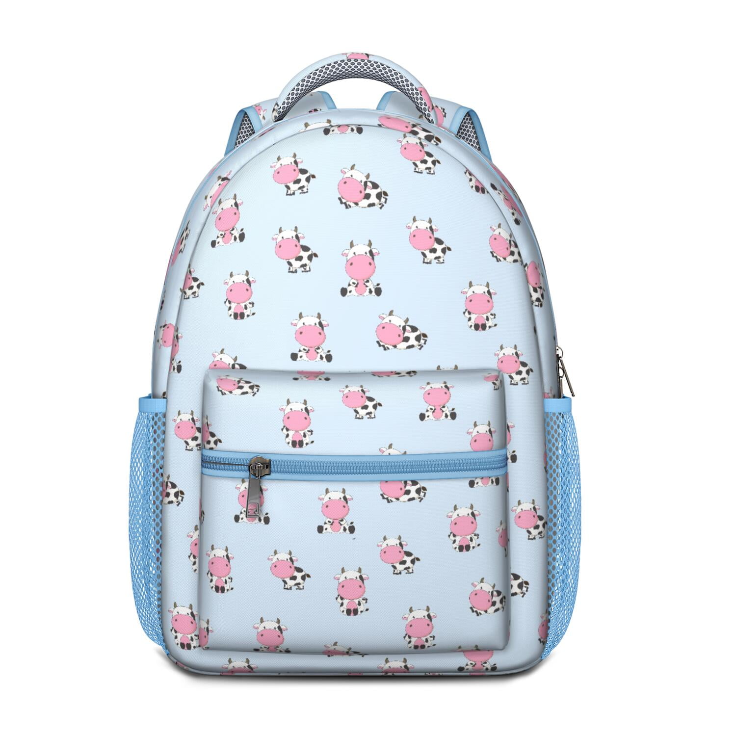Cute Cow Print School Backpack – Black and White Cow Pattern with ...
