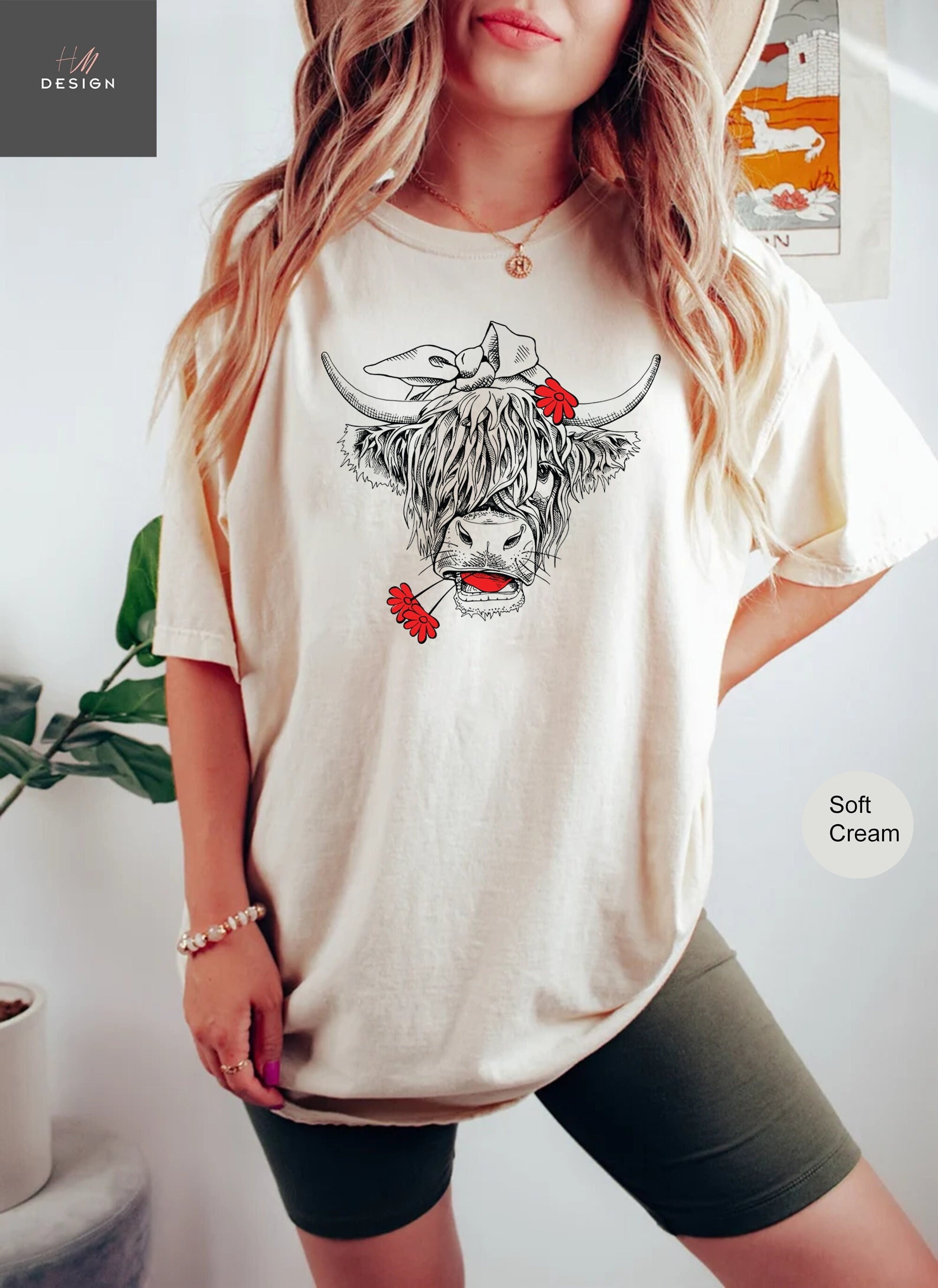 Cute Cow Shirt, Heifer T-Shirt, Highland Cow Shirt, Cow Gifts For Her ...