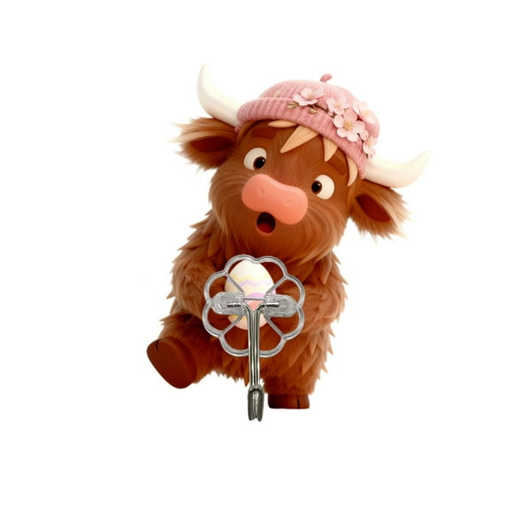 Cute Cow Wall Hooks For Entryway Coat Hat Key Organizer Durable Backing ...