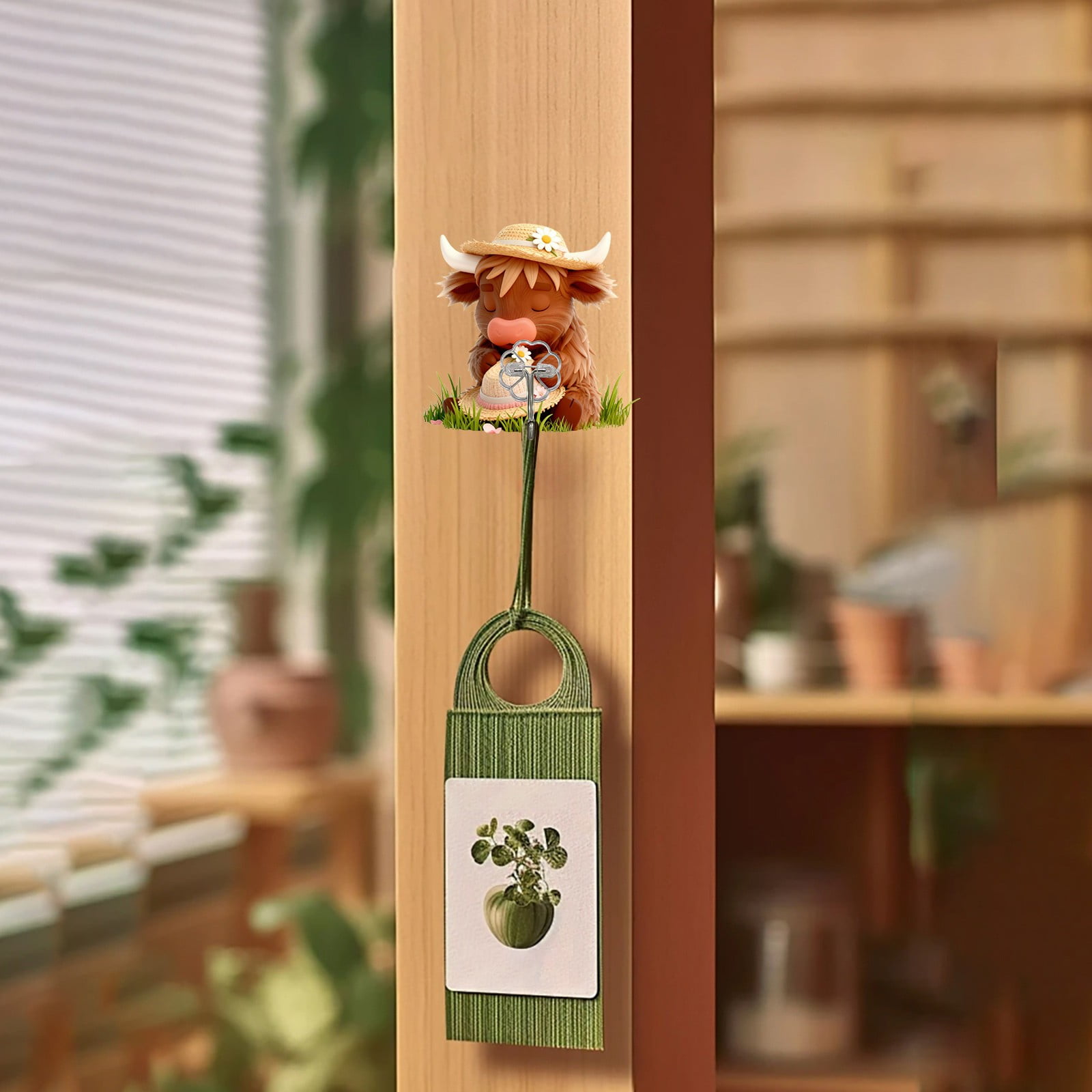 Cute Cow Wall Hooks For Entryway Coat Hat Key Organizer Durable Backing ...